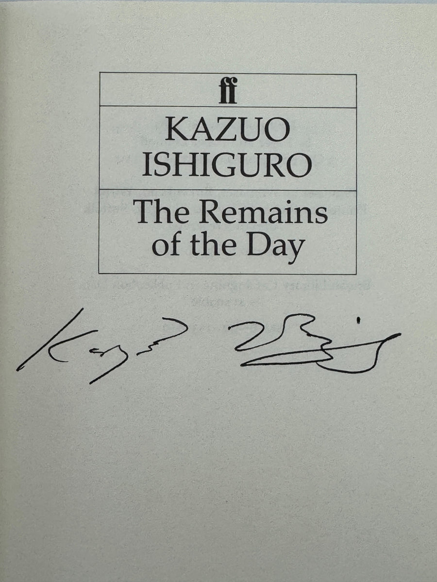 Ishiguro, Kazuo. The Remains of the Day – The Accidental Bookseller